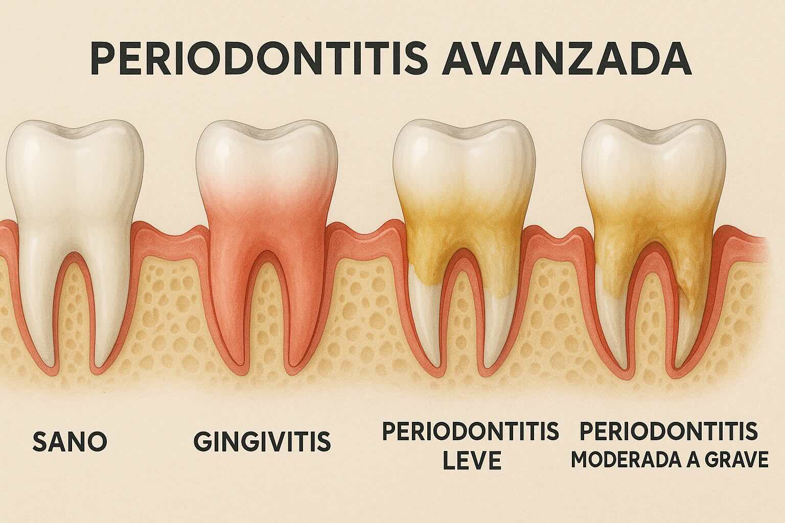 Periodontitis avanzada: Causas, síntomas y como tratarla